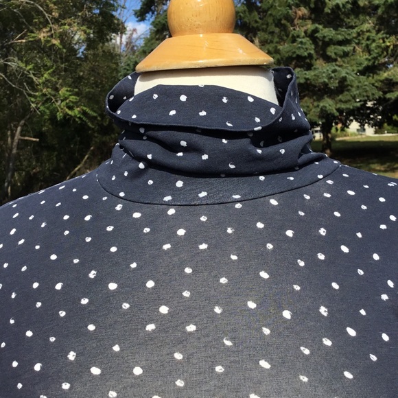 J. Crew | Tops | J Crew Semi Sheer Polka Dot Turtleneck | Poshmark